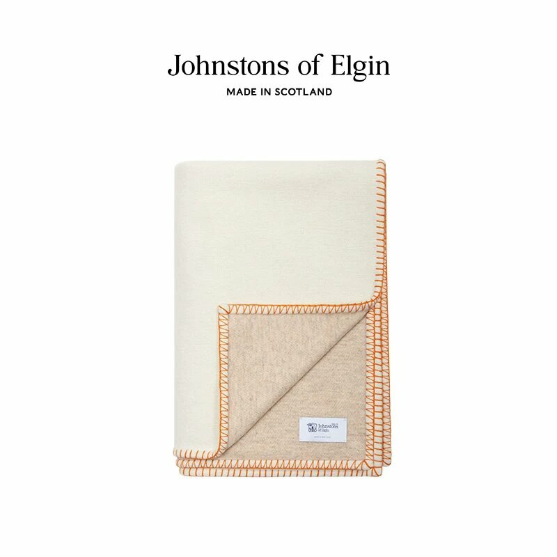 Двустороннее кашемировое шерстяное одеяло Johnstons of Elgin для дома и дивана, осенне-зимняя коллекция тёплый