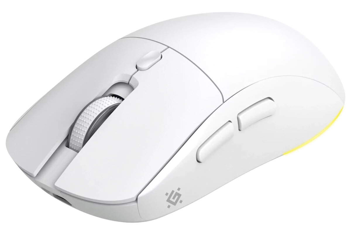 Мышь DEFENDER игровая бесп,+ Bluetooth 2,4G Stone GM-551 белый ,6кн,7200dpi,3в1,400mAh (52554)
