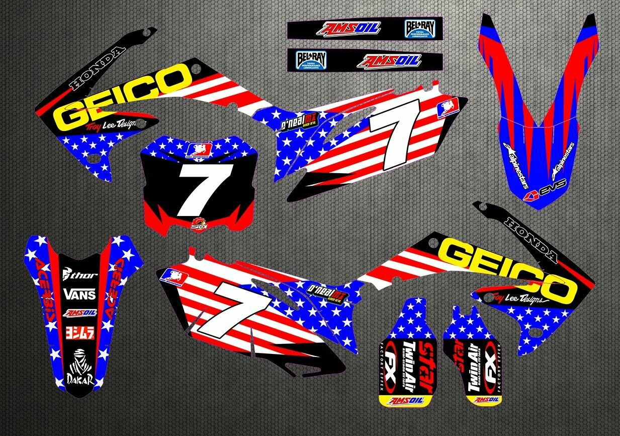 Для HONDA 2010-2013 CRF250R 2009-2012 CRF450R Наклейка Крутой
