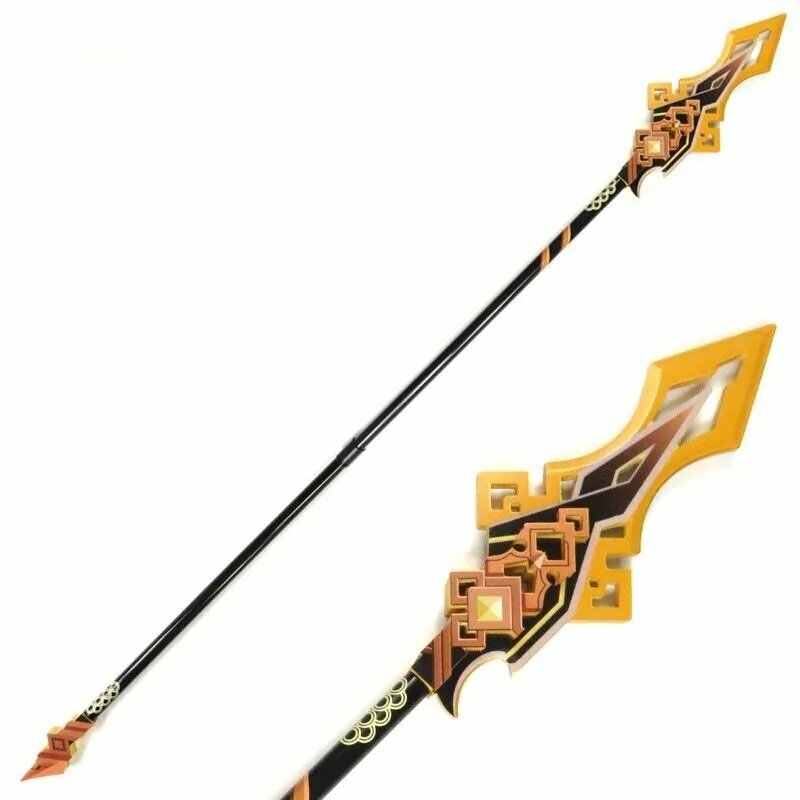 Копье Покоритель вихря Чжун Ли Zhongli из игры Геншин Импакт Genshin Impact, длина 190 см, оружие Архонта