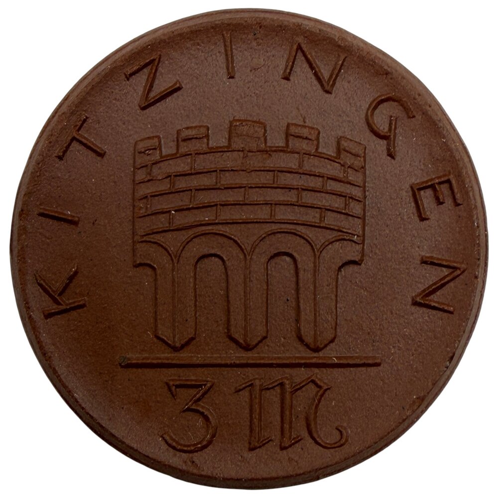 Германия, Веймарская республика, Китцинген 3 марки 1921 г.