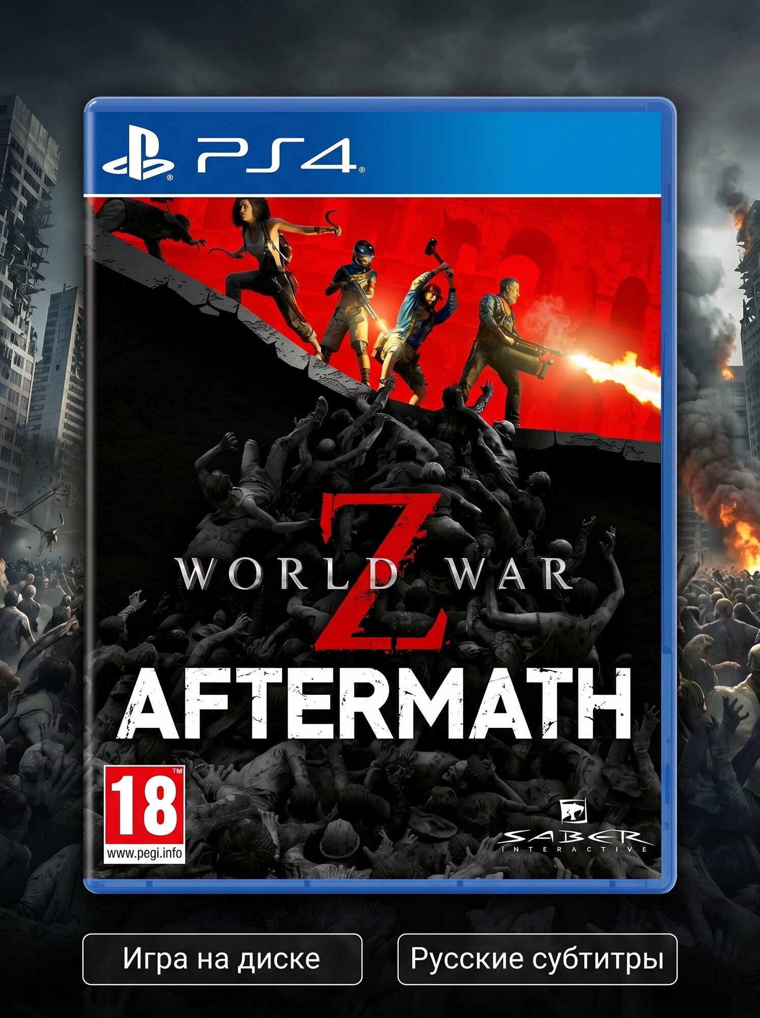 Игра World War Z Aftermath (PlayStation 4, Русские субтитры)