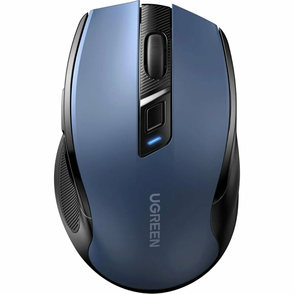 Мышь компьютерная UGREEN MU006 (25753), беспров/4000DPI/Silence/2.4, синий, 2036050