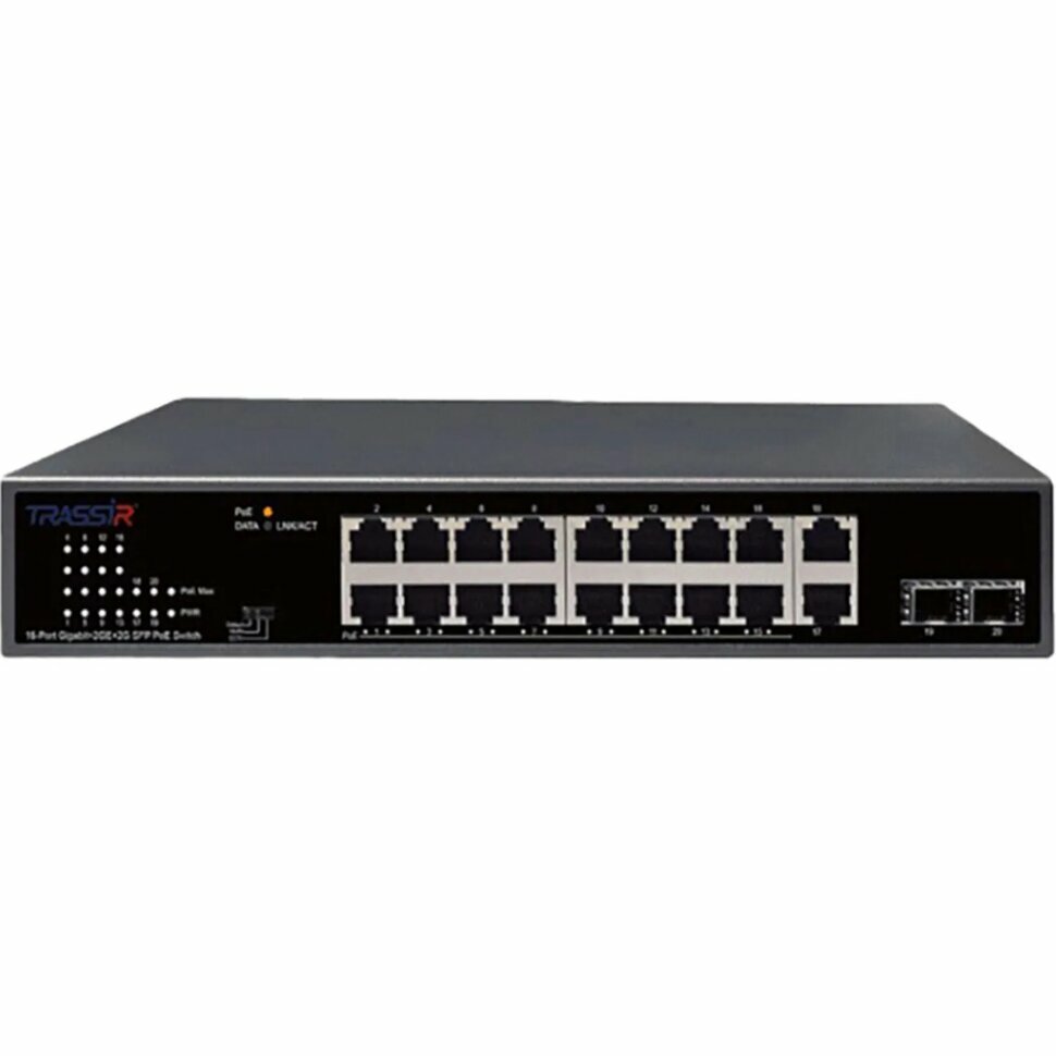 Коммутатор Trassir TR-NS14202S-185-16POE, 2062431