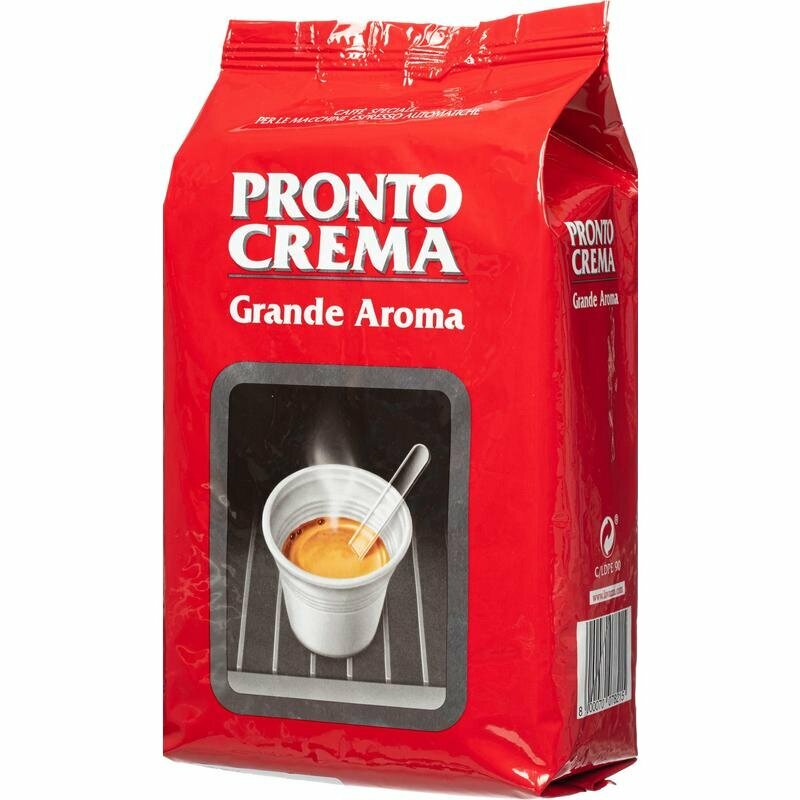 Кофе Lavazza Pronto Crema Grande Aroma в зернах, 1кг, 1332331