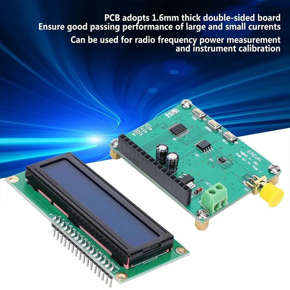 Измеритель мощности RF 1MHz 10GHz -50 0dBm измеритель мощности может установить значение ослабления мощности RF