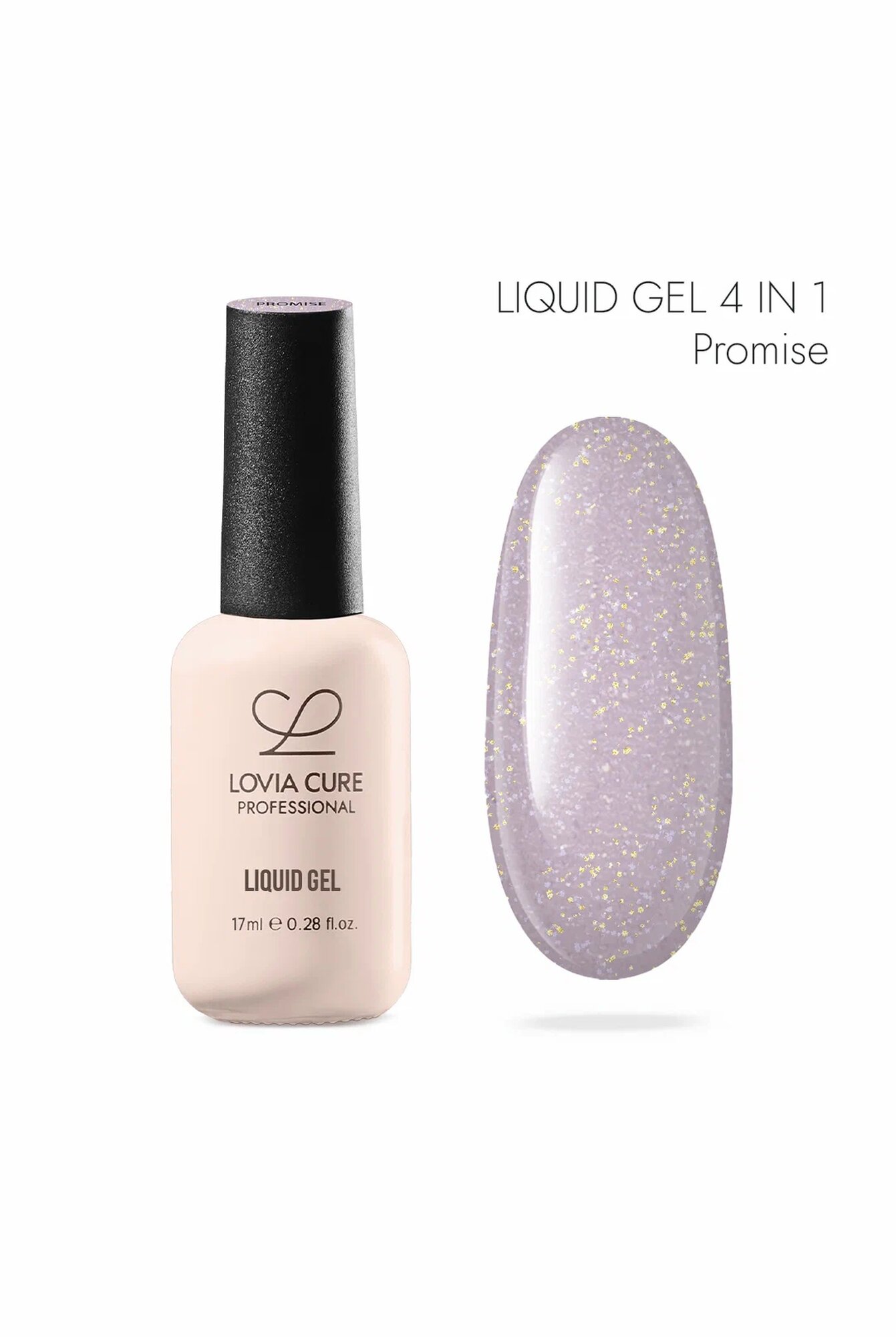 Полигель-архитектор 4 в 1 UV/LED Liquid Gel Wedding Vibe Promise 17 мл, LOVIA CURE