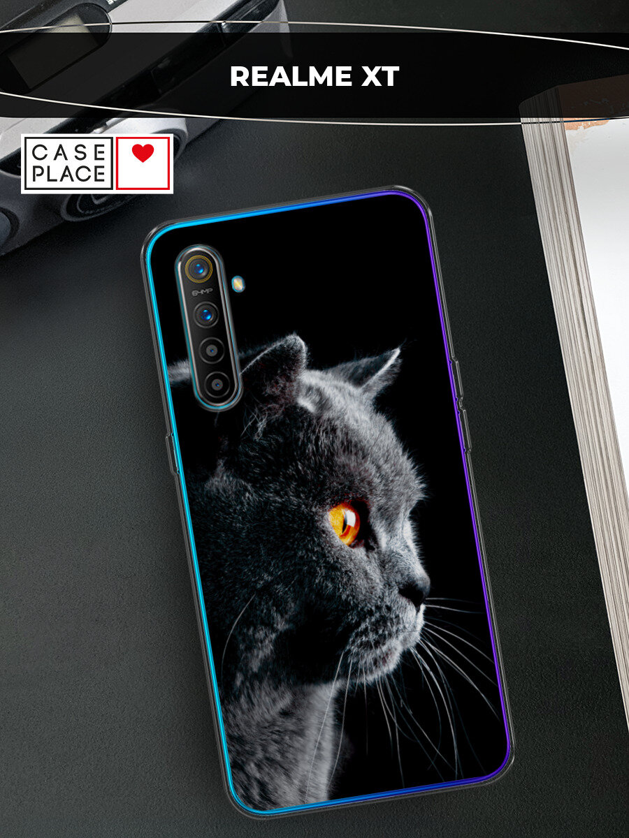 Чехол на Realme XT / Реалми XT с принтом Благородный кот британец