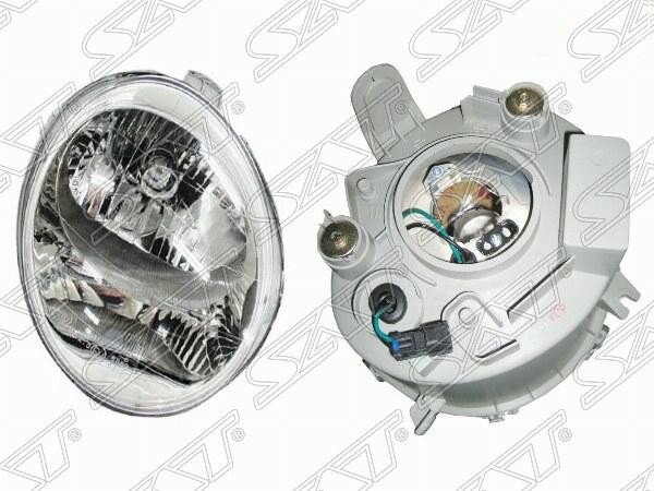 Фара SAT ST-222-1120L Daewoo Matiz 00-15 слева/ Ручная регулировка/ модель 00-11