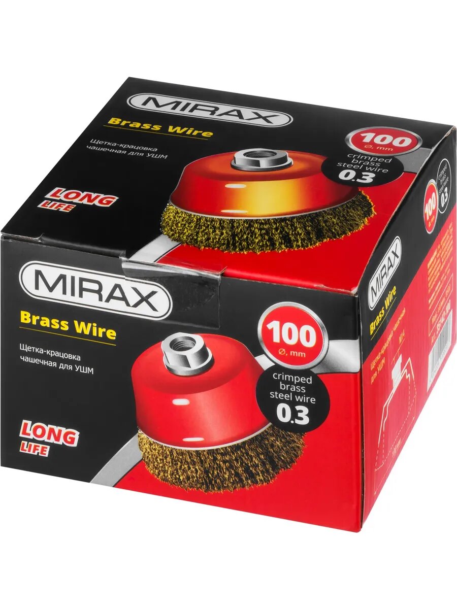 MIRAX 100 мм, витая стальная латунированная проволока 0