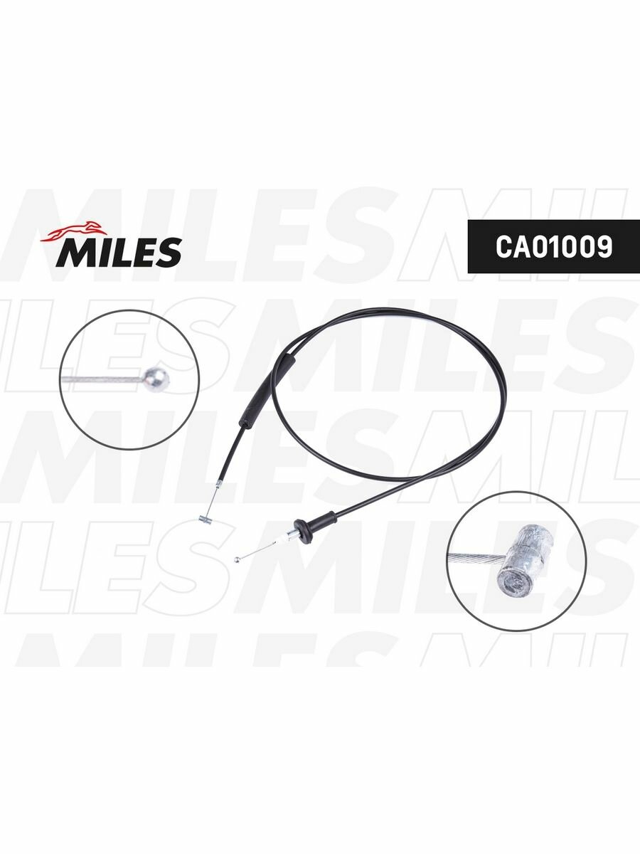 Тросик замка капота для а/м HYUNDAI Accent / Хендай Акцент, MILES CA01009