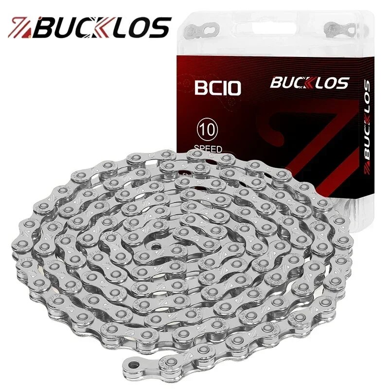 Велоцепь BUCKLOS 10 скоростей, серебристая BC10-SILVER