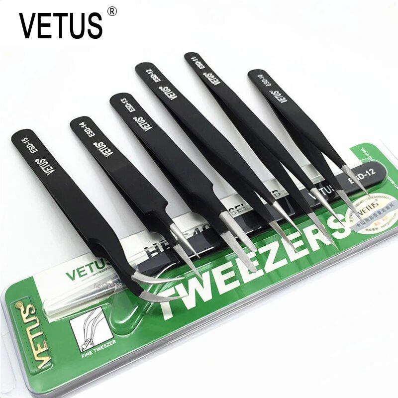 Антистатические пинцеты VETUS ESD-15
