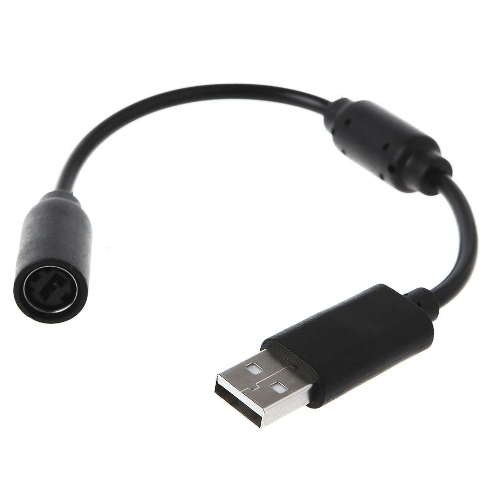 Кабель USB для проводного контроллера Xbox 360, Черный