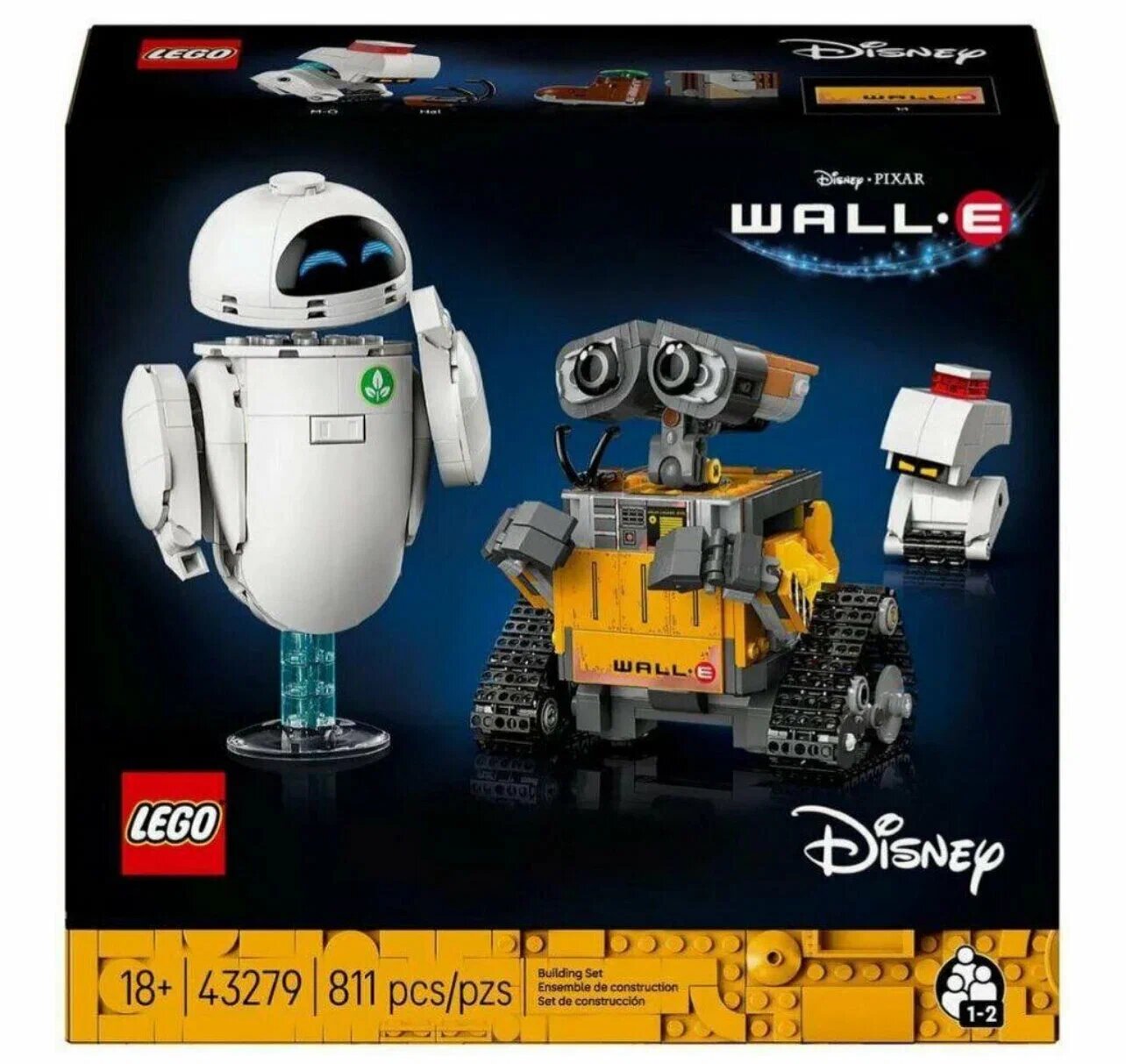 Конструктор LEGO Disney 43279 WALL-E and EVE валл-и и ЕВА, 811 деталей