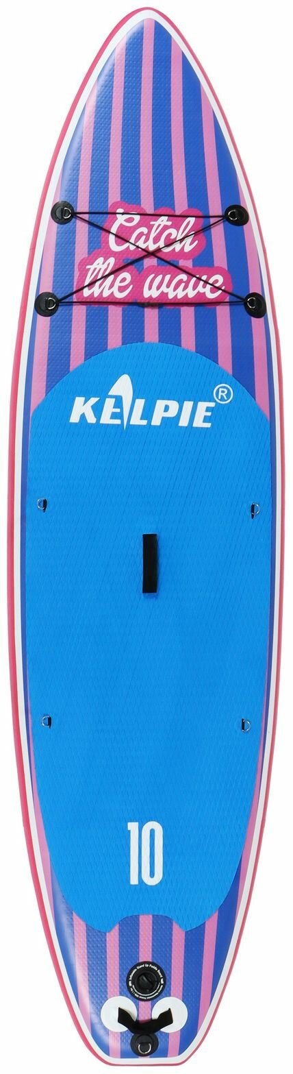Надувная SUP-доска KELPIE 10" для плавания, прогулочная сап-доска для SUP-серфинга, сап-борд с веслом, 305х80х15 см