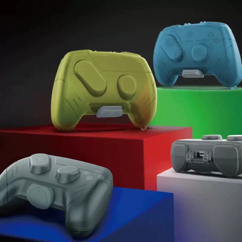 Ipega PS5/Xbox Series X/Xbox One Кейс для контроллера Жесткий чехол Защитный Прозрачный серый