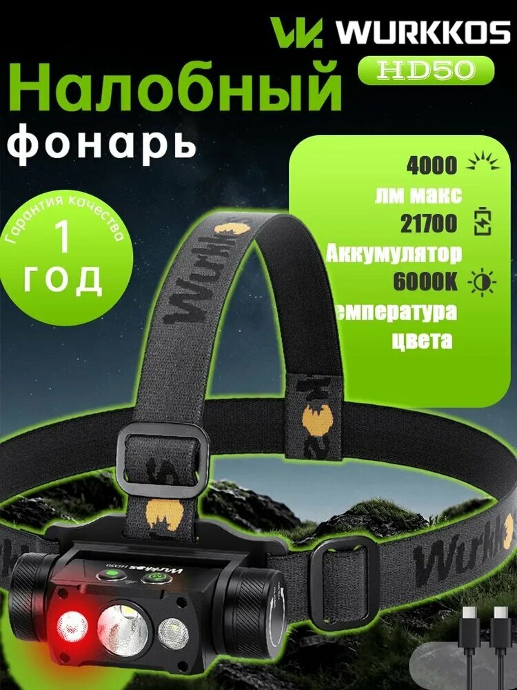 Wurkkos Фонарь-прожектор