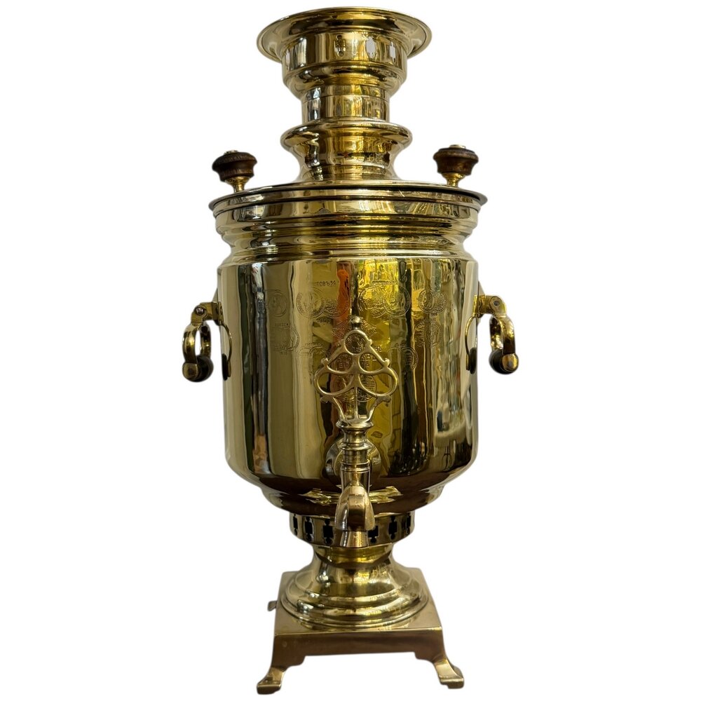 Самовар жаровой "Банка" 1900-1917 гг, 3 л, Фабрика Баташев В. П. в Туле, Российская Империя