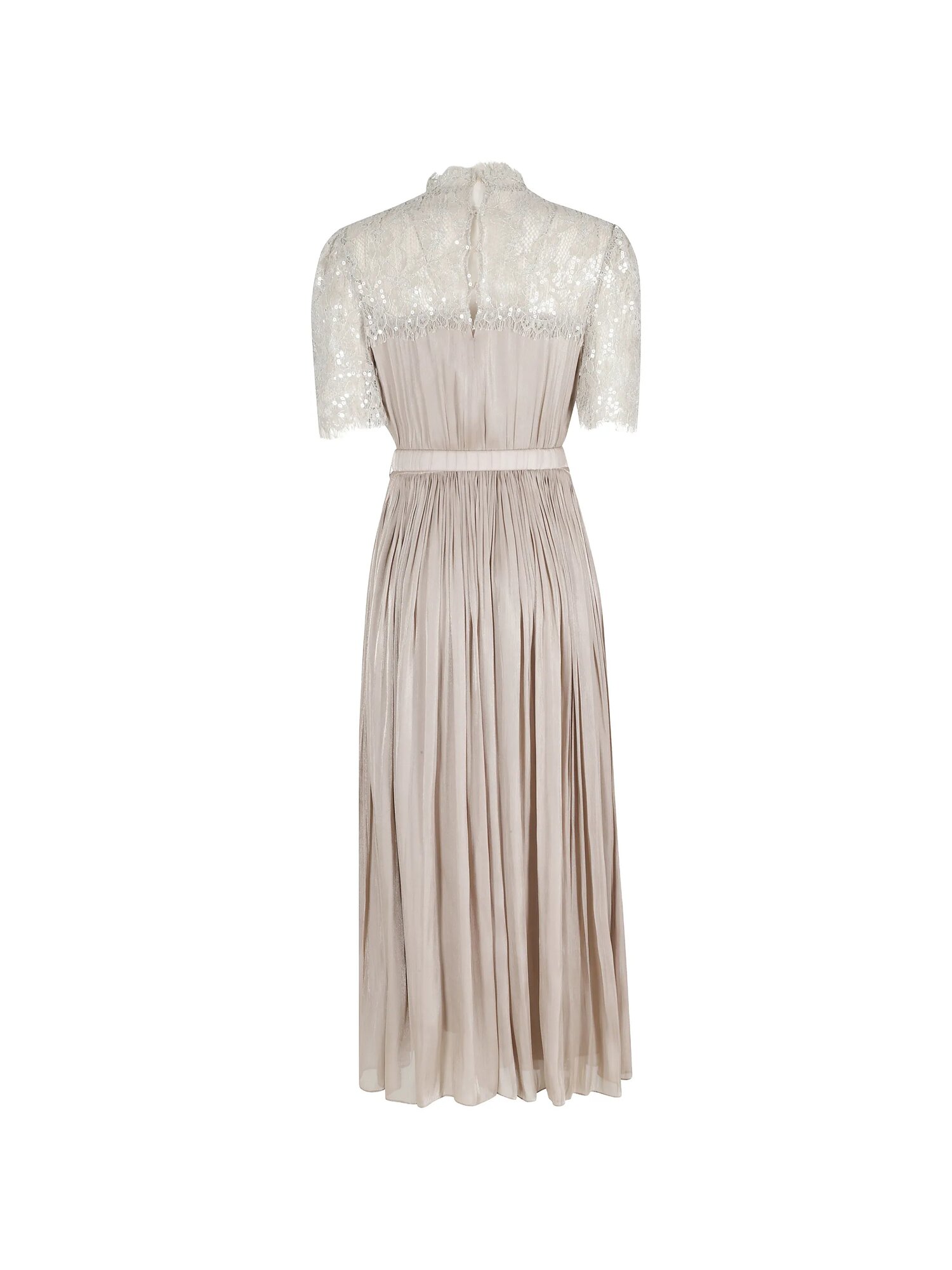 Платье Lace-panelled sequin-embellished midi dress