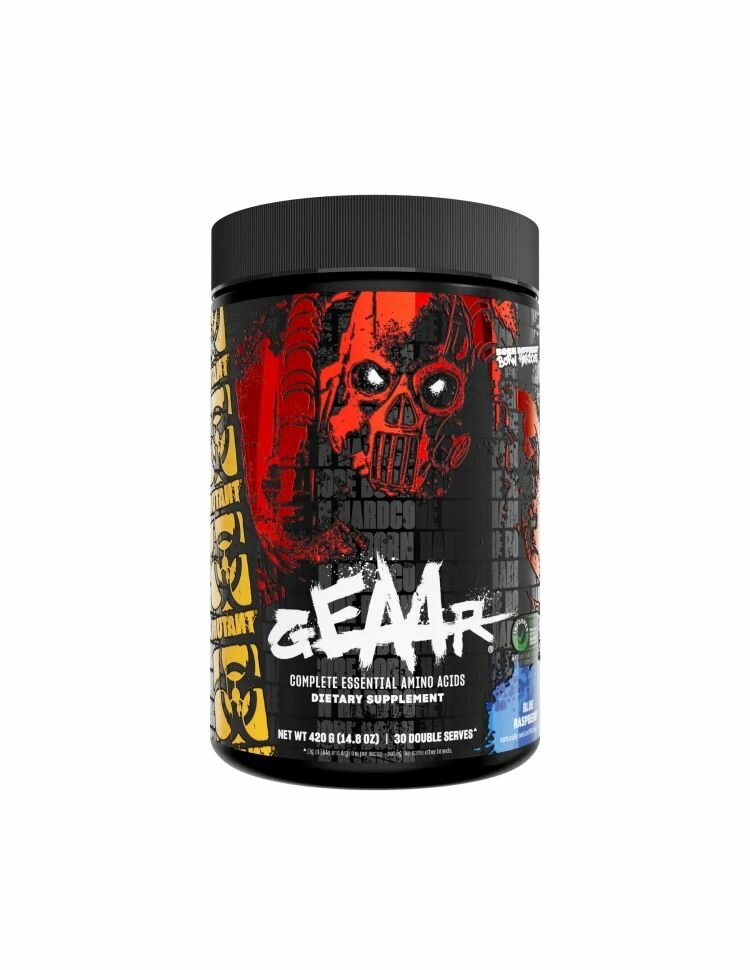 Аминокислоты ВСАА / Mutant GEAAR 420 гр, 30 порций, голубая малина