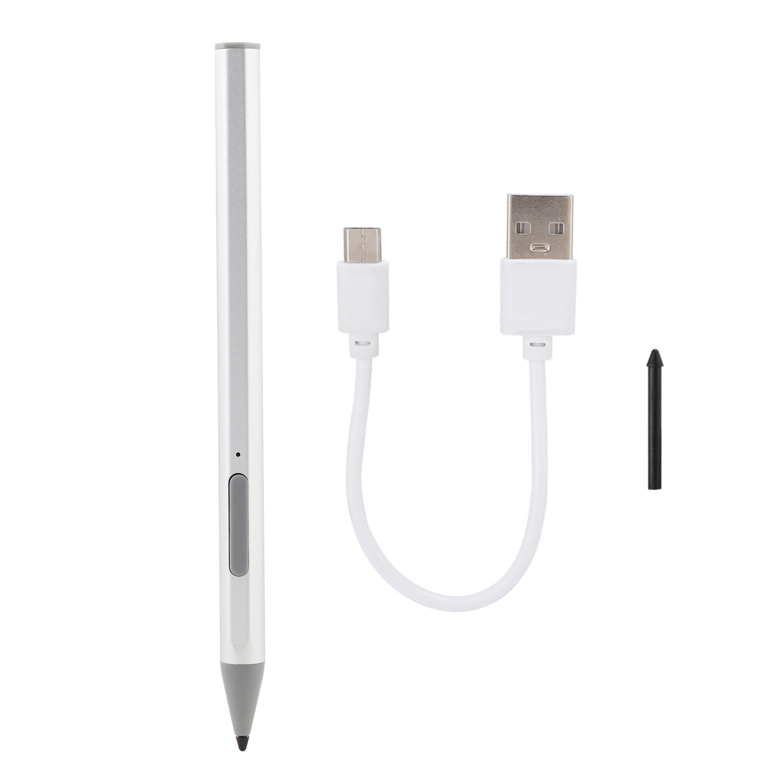 Перезаряжаемый стилус для планшета Smart Stylus Pen, подходящий для Microsoft Surface Pro 5 6 7 Silver