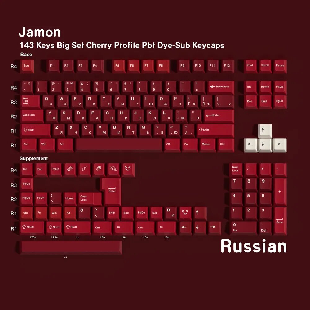 Набор клавиш для клавиатуры стиль GMK, качественная печать устойчивые к износу кейкапы подходят для кастомных клавиатур современный дизайн