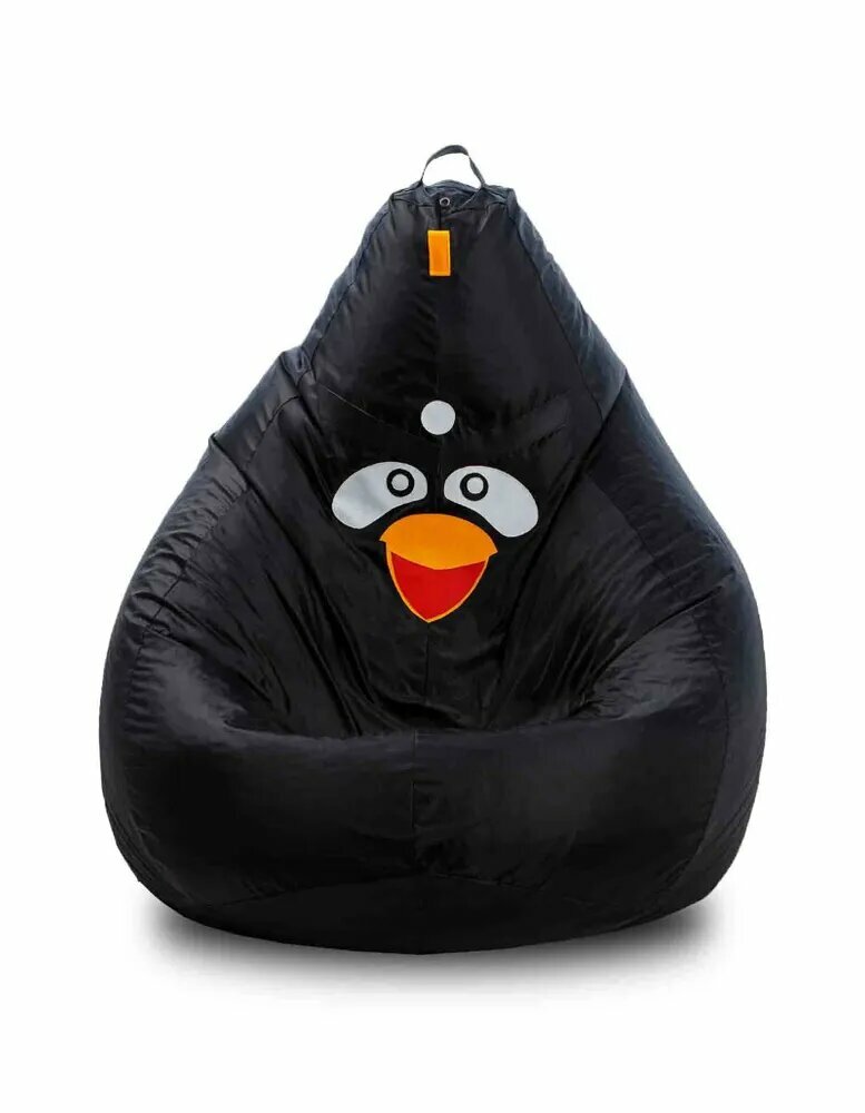 Бескаркасое кресло-мешок Angry Birds Bomb (135x95) Kreslo-Igrushka из Дюспо милки, злые птички