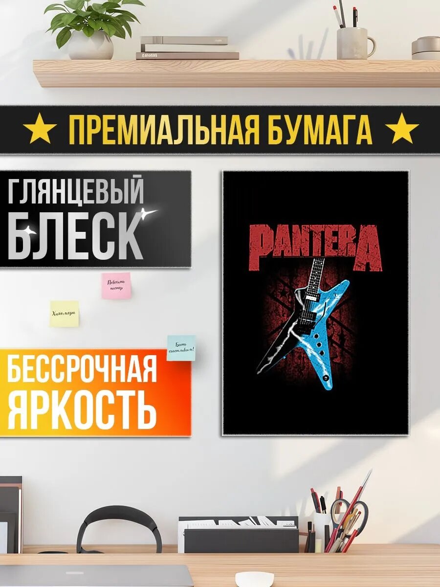Постер на стену Pantera гитара — фото 1