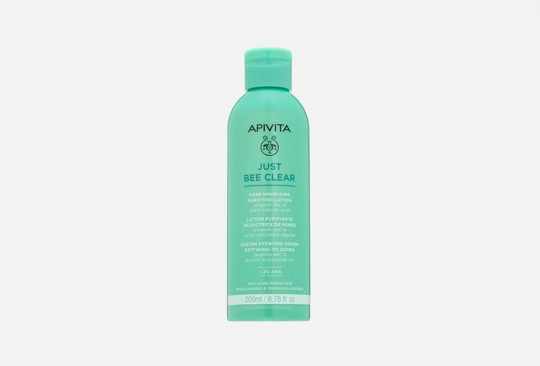 APIVITA JUST BEE CLEAR PORE MINIMIZING Очищающий лосьон для лица 200 мл