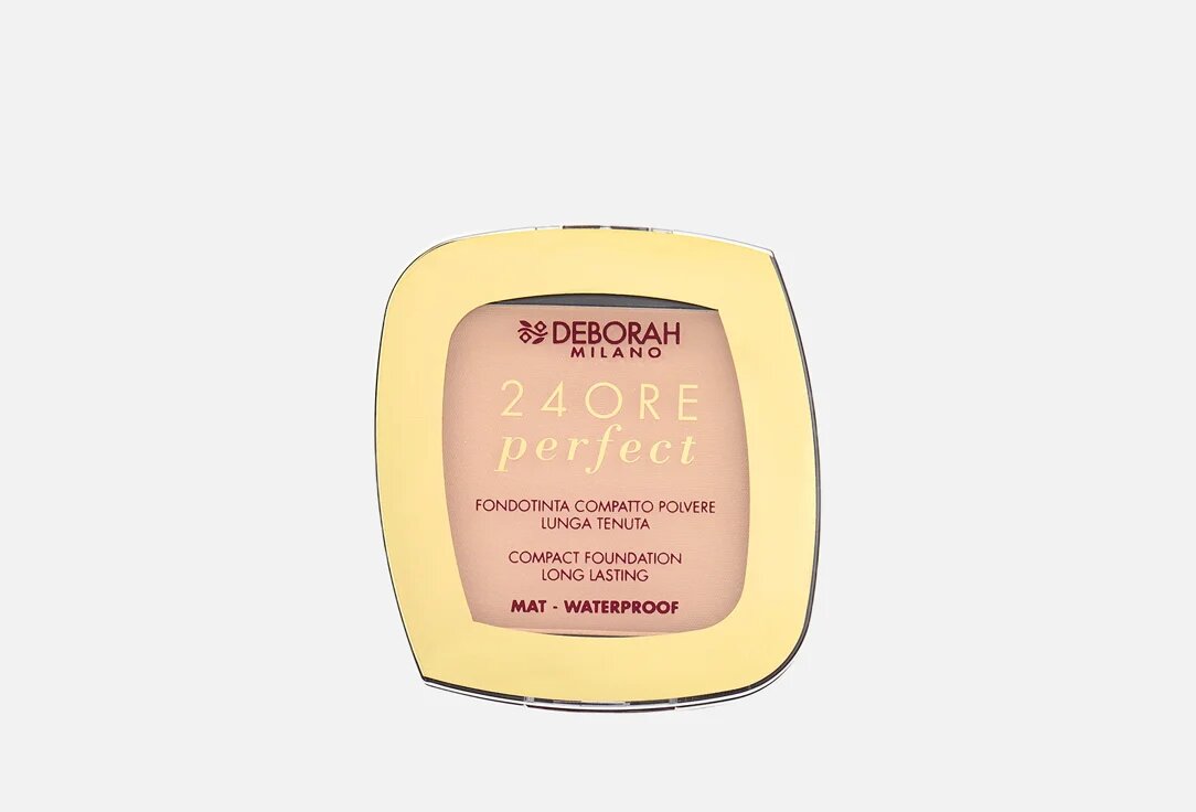DEBORAH MILANO 24ORE PERFECT COMPACT FOUNDATION Тональная пудра-основа для лица 9 г 01G