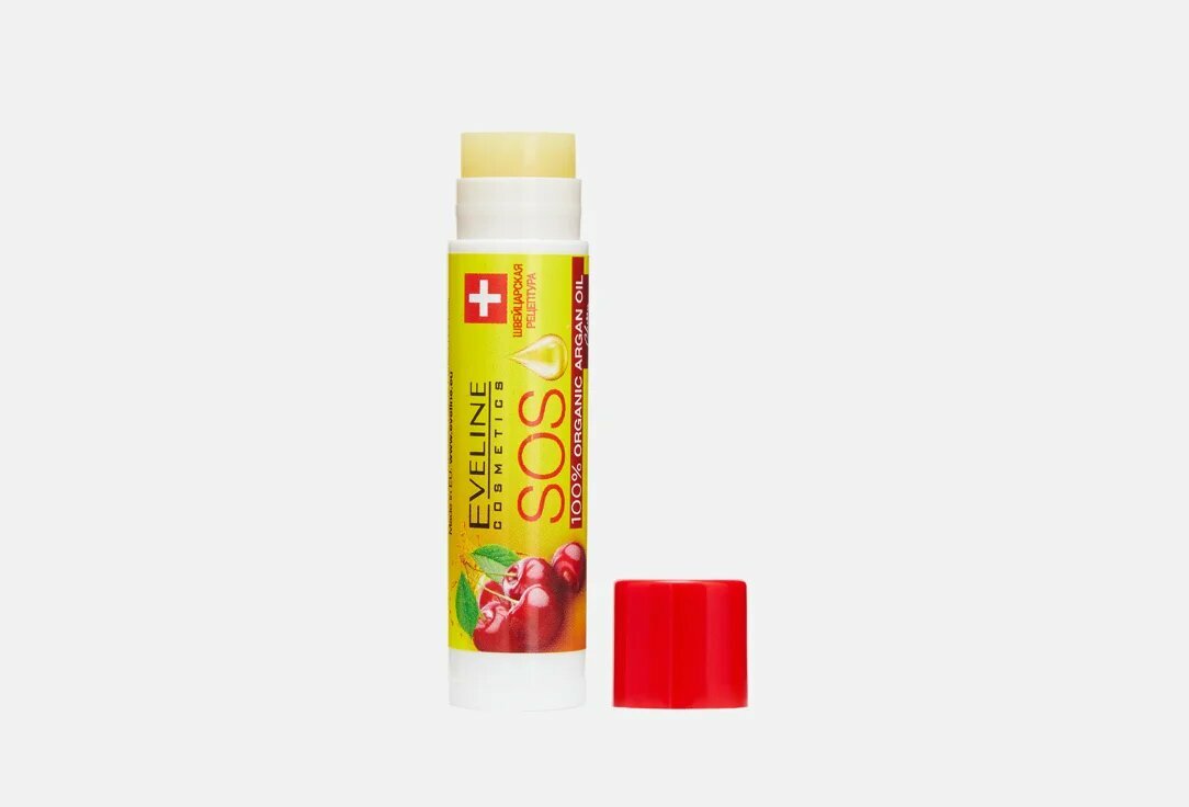 Eveline Argan Oil SOS, Cherry Бальзам для губ SPF 10 4.5 г