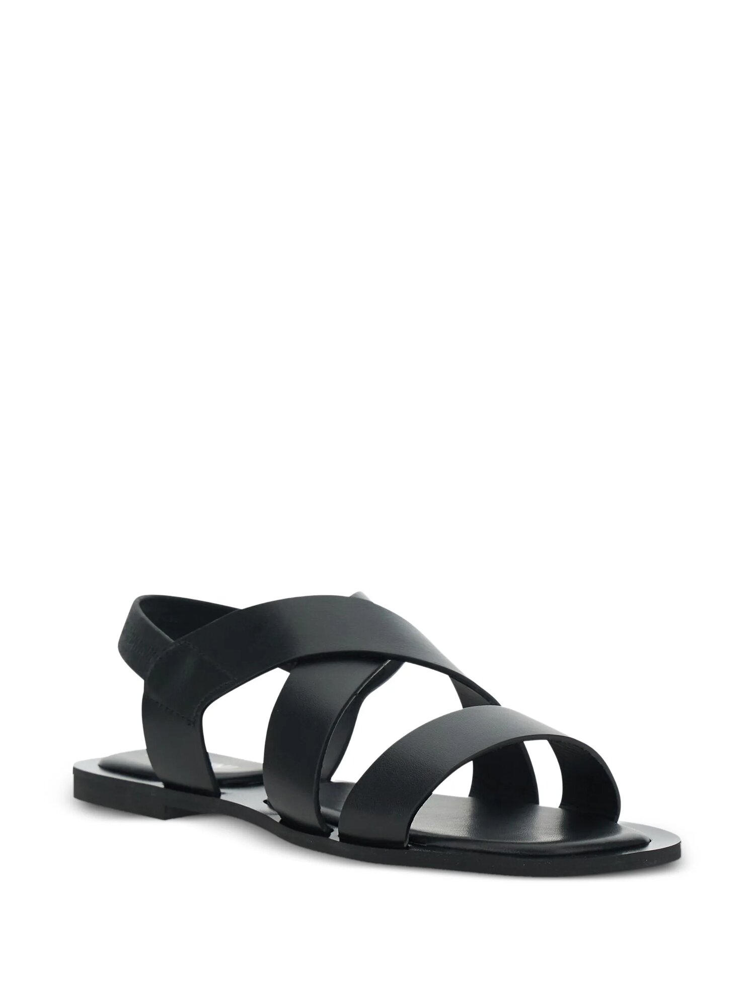 Босоножки Pollini Crossover-strap slingback sandals, размер 36 EU, black/black — фото 1