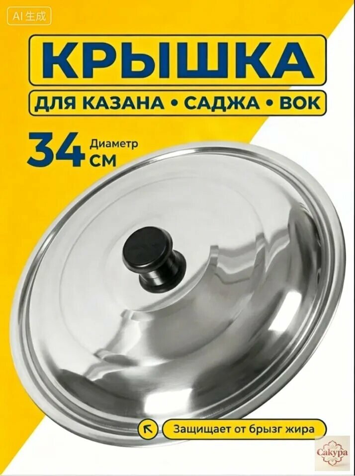 Крышка, 1 шт, диаметр: 34 см