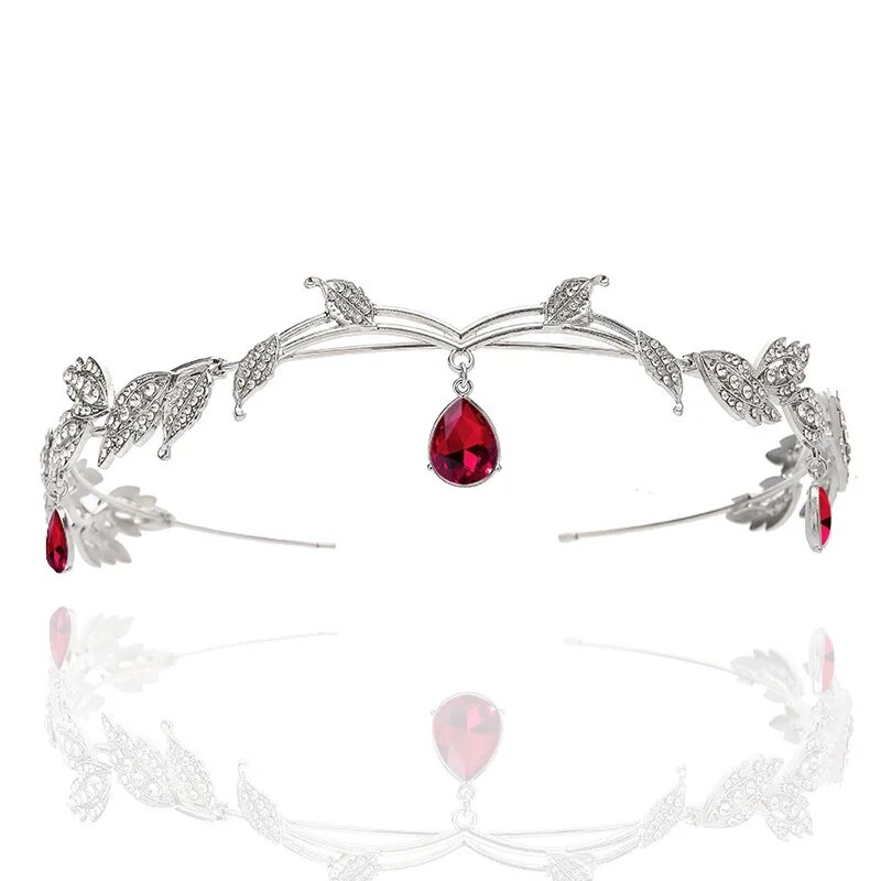 Короны для волос Cenmon Silver Red