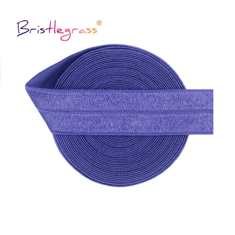 Б Bristlegrass Эластичная атласная лента из спандекса 10 м Фиолетовый, Clematis Blue, 5 Yards