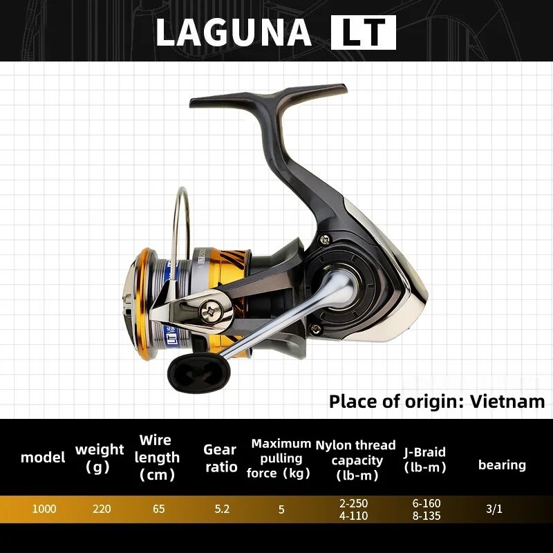 DAIWA Laguna LT 1000, безынерционная катушка
