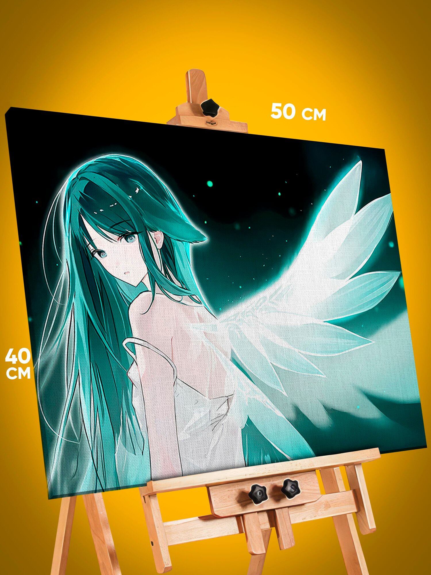 Картина на стену интерьерная на холсте с подрамником 40х50 Saya no Uta Игра