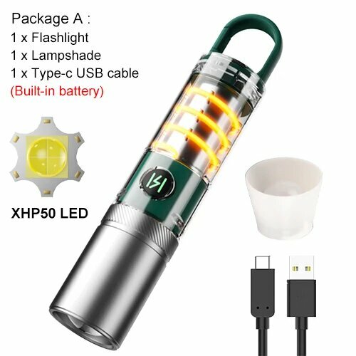 Asafee XHP50 Silver фонарик Tiki P50