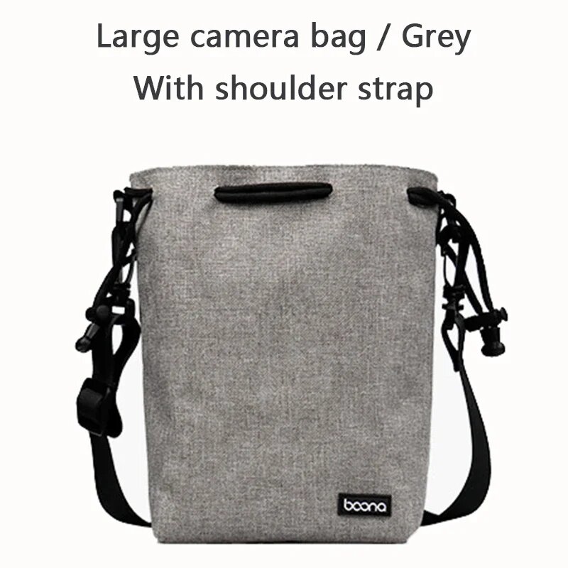 BOONA Флисовая водонепроницаемая сумка для камеры Серый, Grey strap L H010