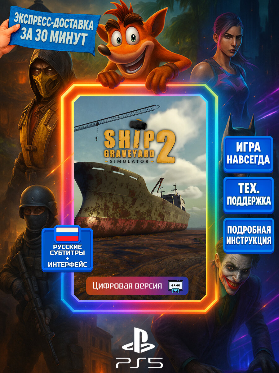 Ship Graveyard Simulator 2 PS5 | Моментальная доставка | Русские субтитры и интерфейс | Имитация