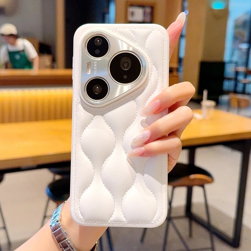 Роскошный чехол для телефона Huawei Pura 90 Pro Max 90 HUAWEI Pura 90 Pro Max, Белый, PINS-HLW-WHITE