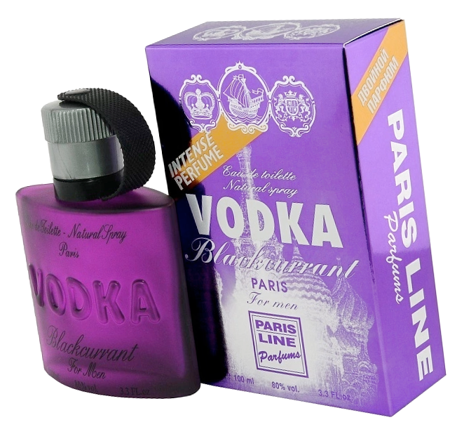 Мужской одеколон Paris Line Parfums Vodka Blackcurrant 100 мл - Водка Черная Смородина Пари Лайн