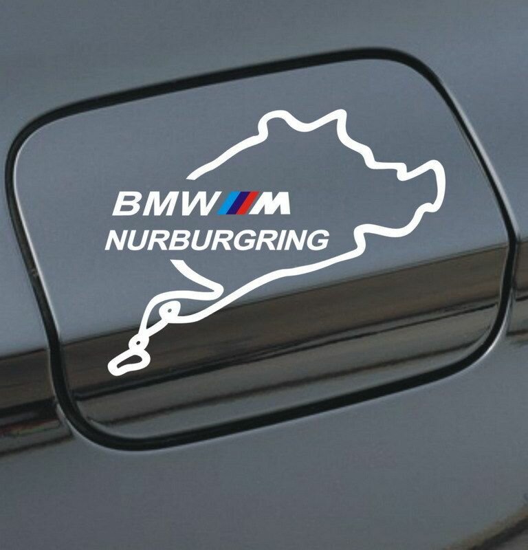 Светоотражающая наклейка на лючок бензобака BMW N rburgring 1 3 5 6 7 серии X1 X3 X5 X6
