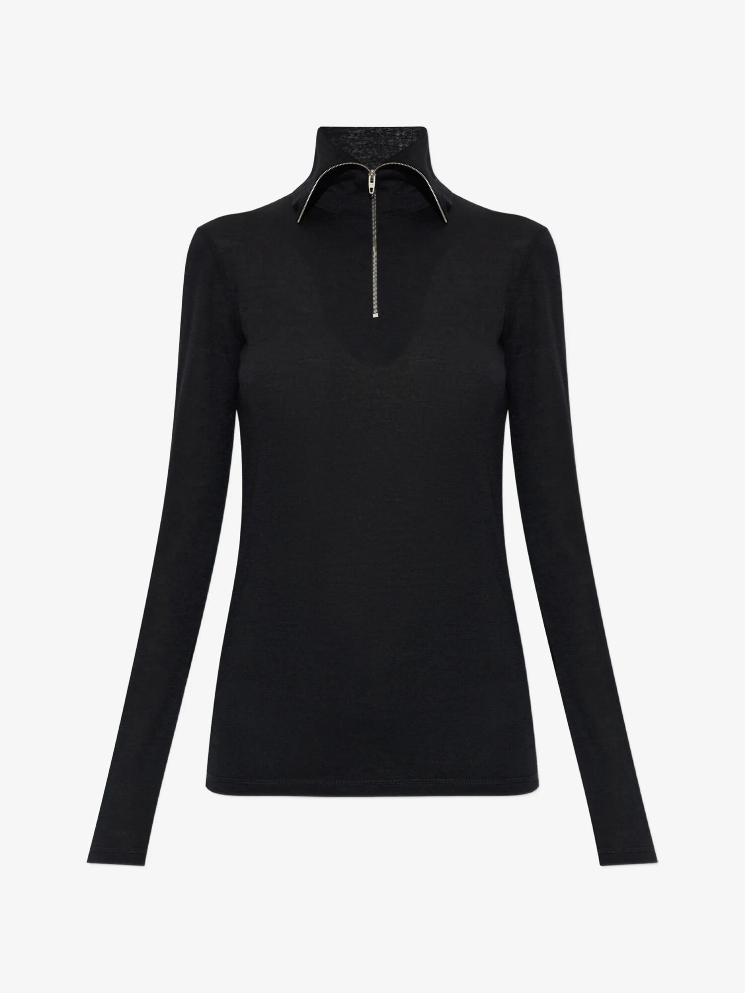 Топ Quarter-zip turtleneck top