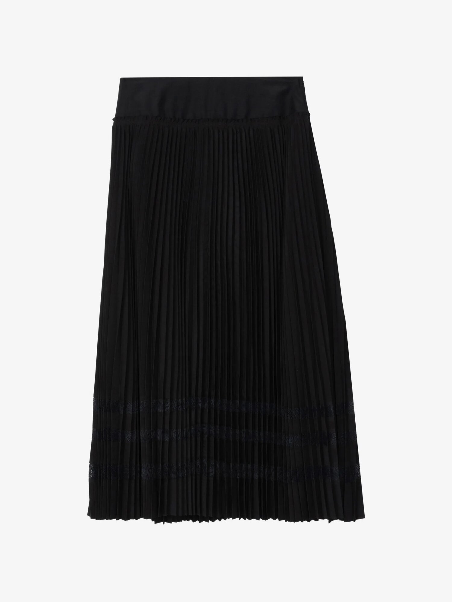 Юбка Midi lace-trim pleated skirt