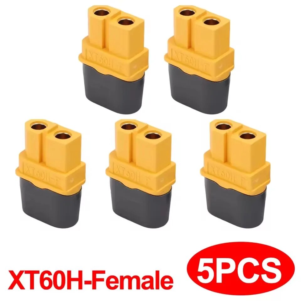 Разъемы XT60 с защитой для RC аккумуляторов 5PCS-XT60H Female