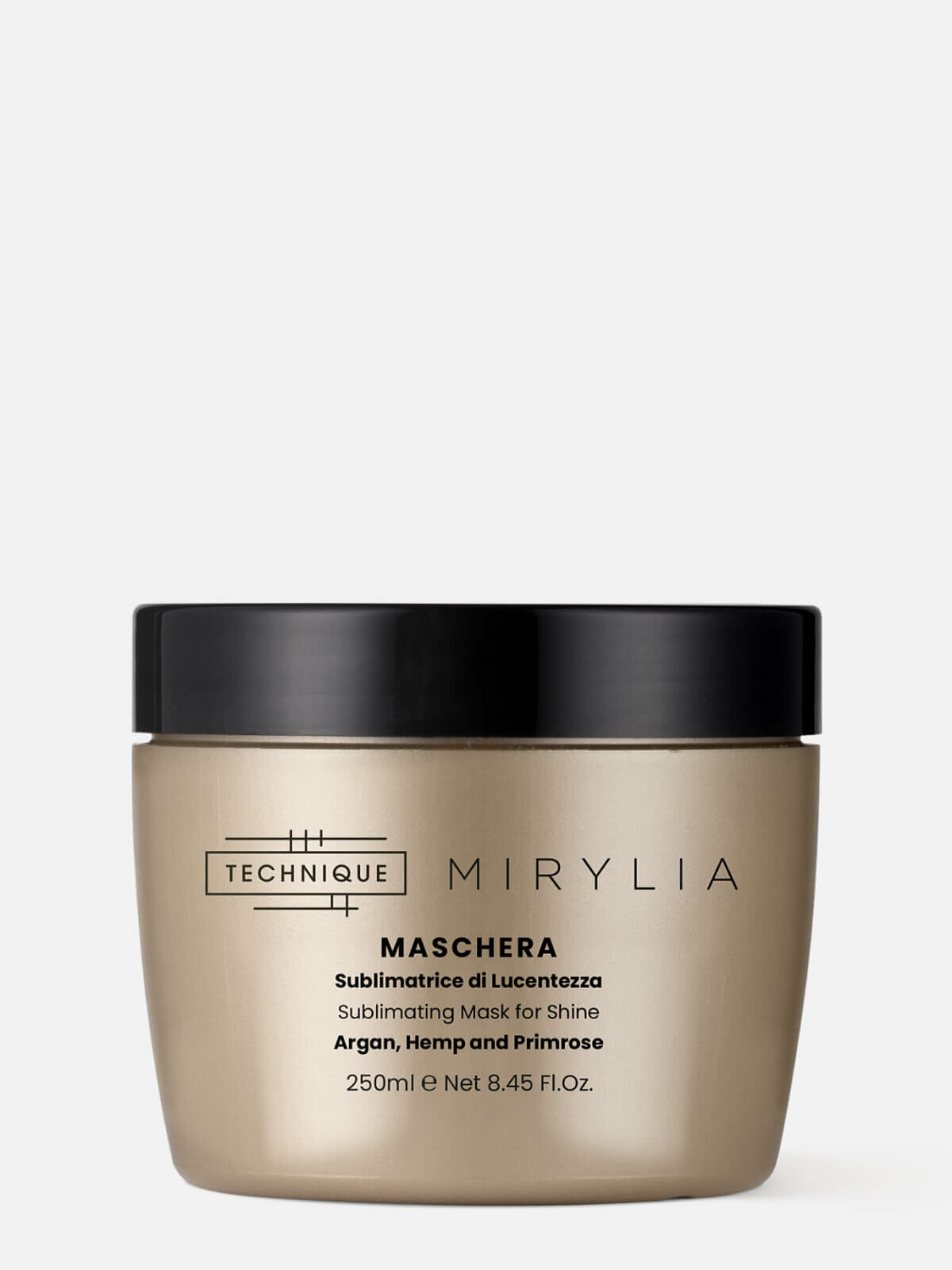 Маска интенсивная для блеска сухих и окрашенных волос Technique Mirylia Sublimating Mask for Shine, 250 мл