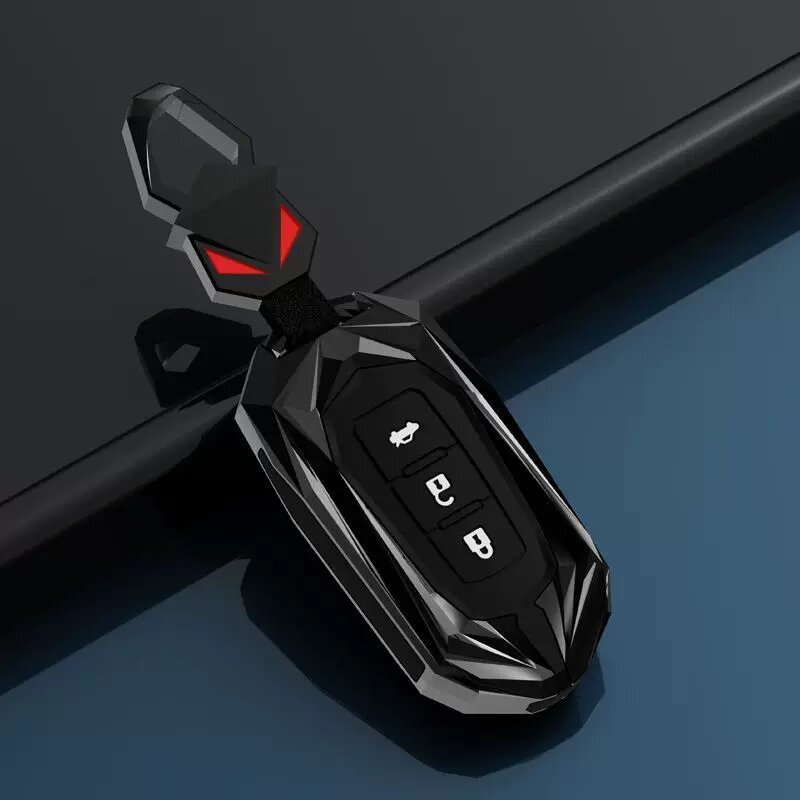 Коврик для ключа Kia для моделей K3, K4, K5, KX3, KX5 — Фантом Черный с креплением Red Eye, стиль D
