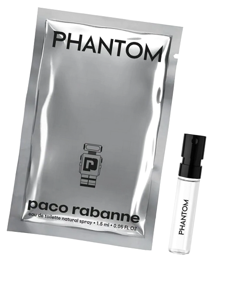 Туалетная вода Пако Рабан Фантом 1.5 мл миниатюра мужская - Paco Rabanne Phantom пробник духов